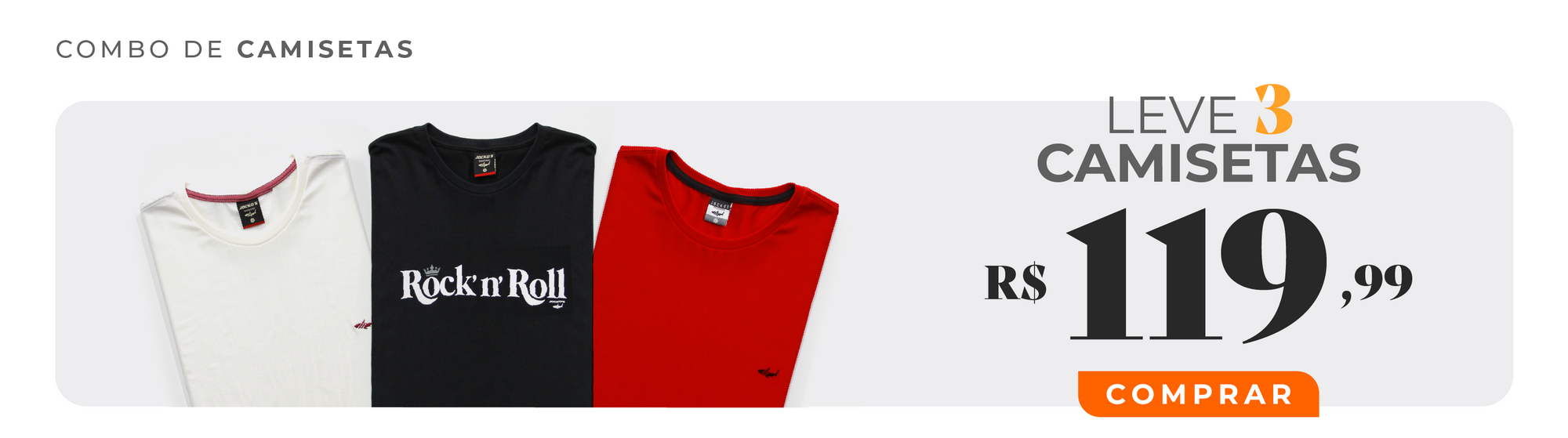 COMBO DE CAMISETAS MASCULINAS